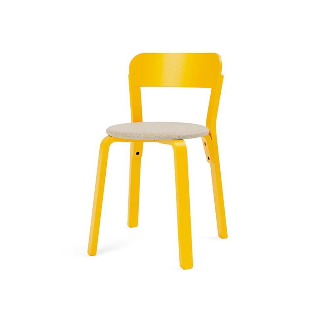 TAKT Turn Chair Stol, Gul bøg / Hallingdal White-Camel – KEEPR